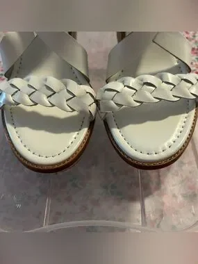 ANTONIO MELANI | Shoes | Antonio Melani White Braidedstrap Tstrap ...